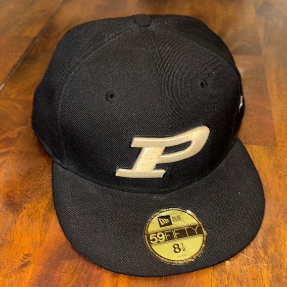 New Era | Accessories | Mens New Era Purdue Boilermakers 59fifty Black ...